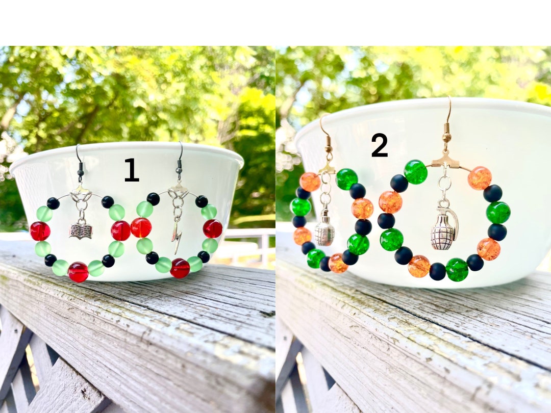Superhero School Anime Character Hoop Earrings - Etsy