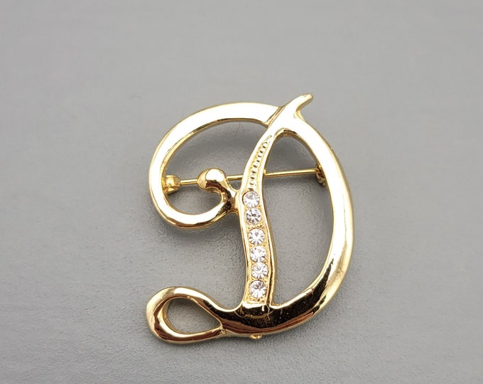 Initial D Pin,d Pin,initial D Gift,letter D Gift,retro D Pin,d Brooch ...