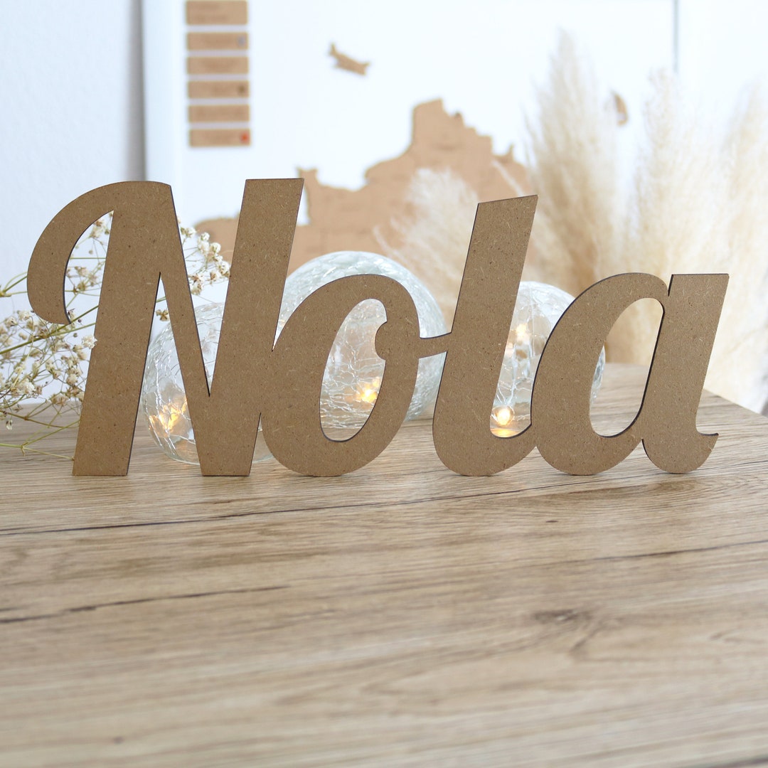 Personalized Wooden First Name - Wall Decoration to Decorate Children's ...