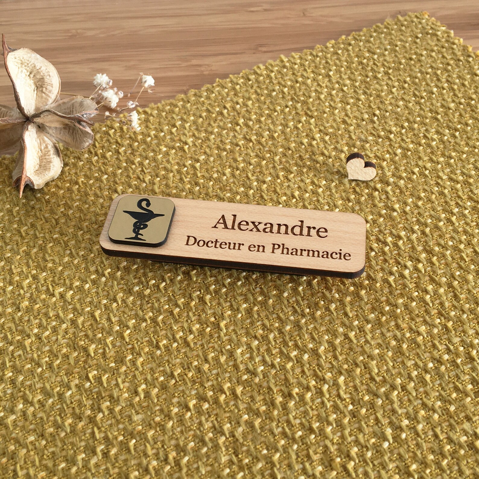 Personalized Pharmacist Badge, Doctor of Pharmacy Badge, Wooden ...