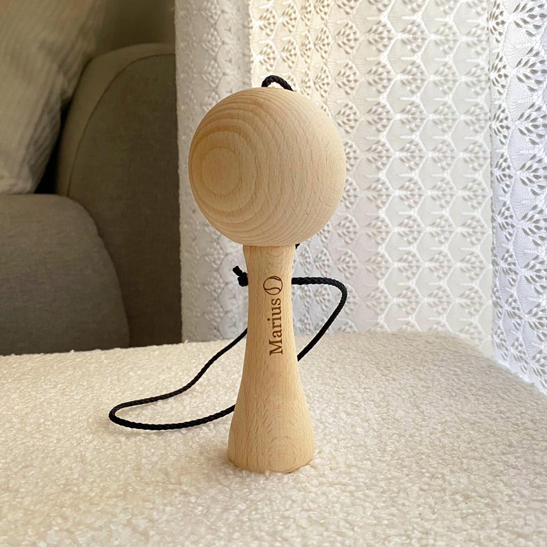 Personalized Wooden Cup and Ball Game - Wooden Games for Children ...