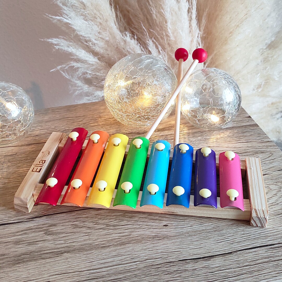 Personalized Wooden and Metal Xylophone for Children - Etsy