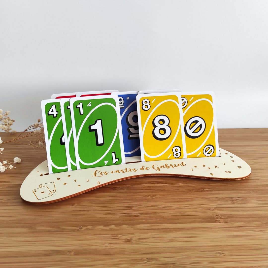 Personalized Wooden Playing Card Holder Uno Card Holder - Etsy