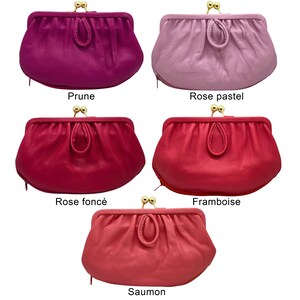 Large Retro Coin Purse With Gold Click-clack Clasp - Vintage Genuine ...