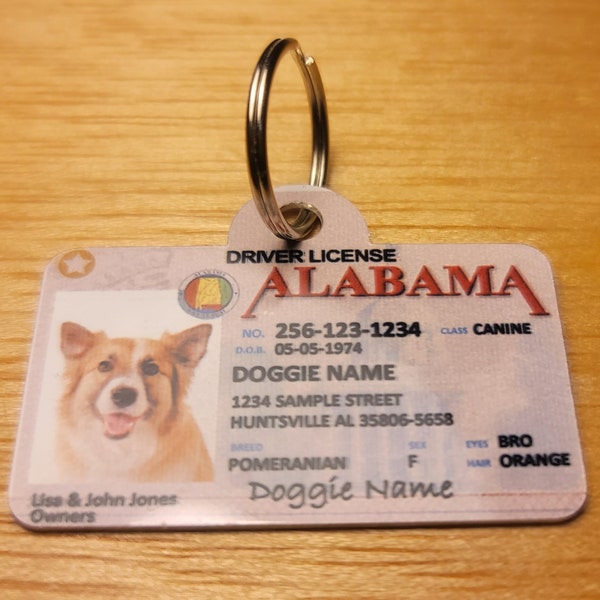 Dog Driver License - Etsy