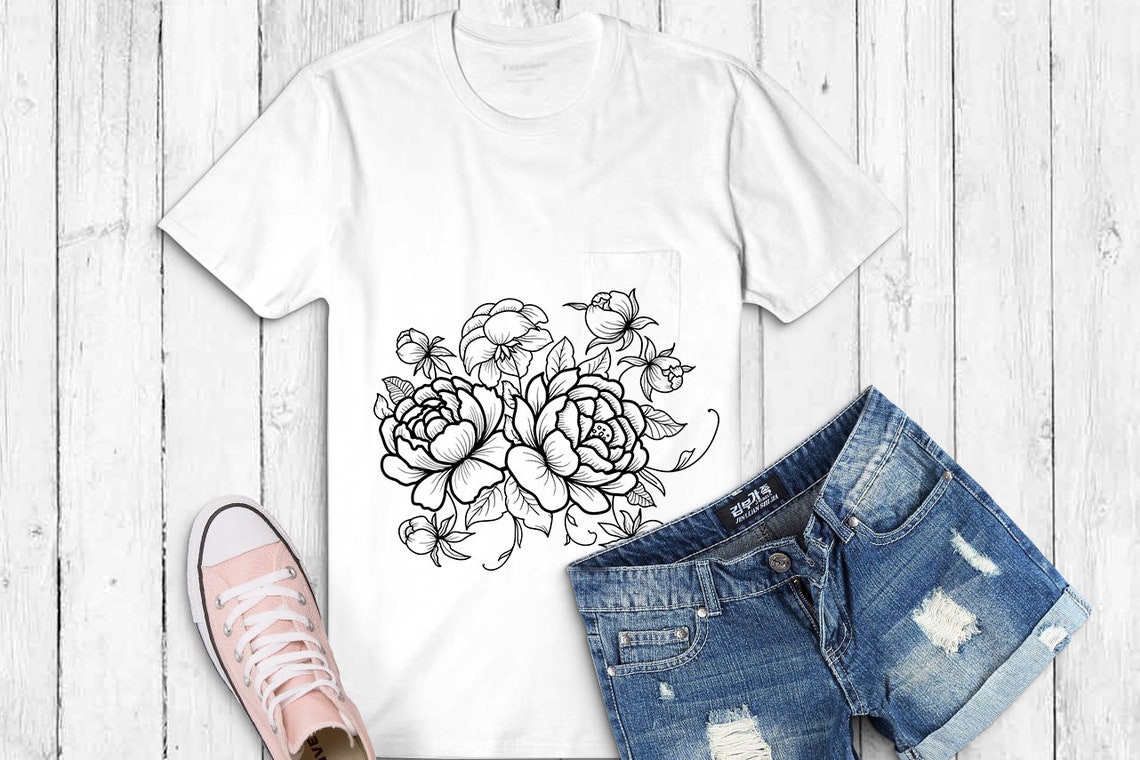 Floral Svg Roses Svg Bouquet Flowers Svg Floral Monogram Roses ...