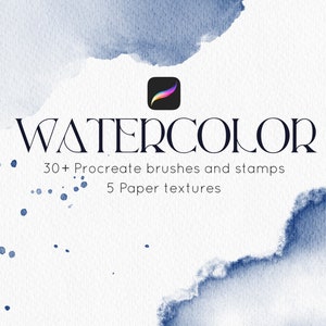 Procreate Watercolor Brushes & Paper - Watercolor Brushes Procreate ...