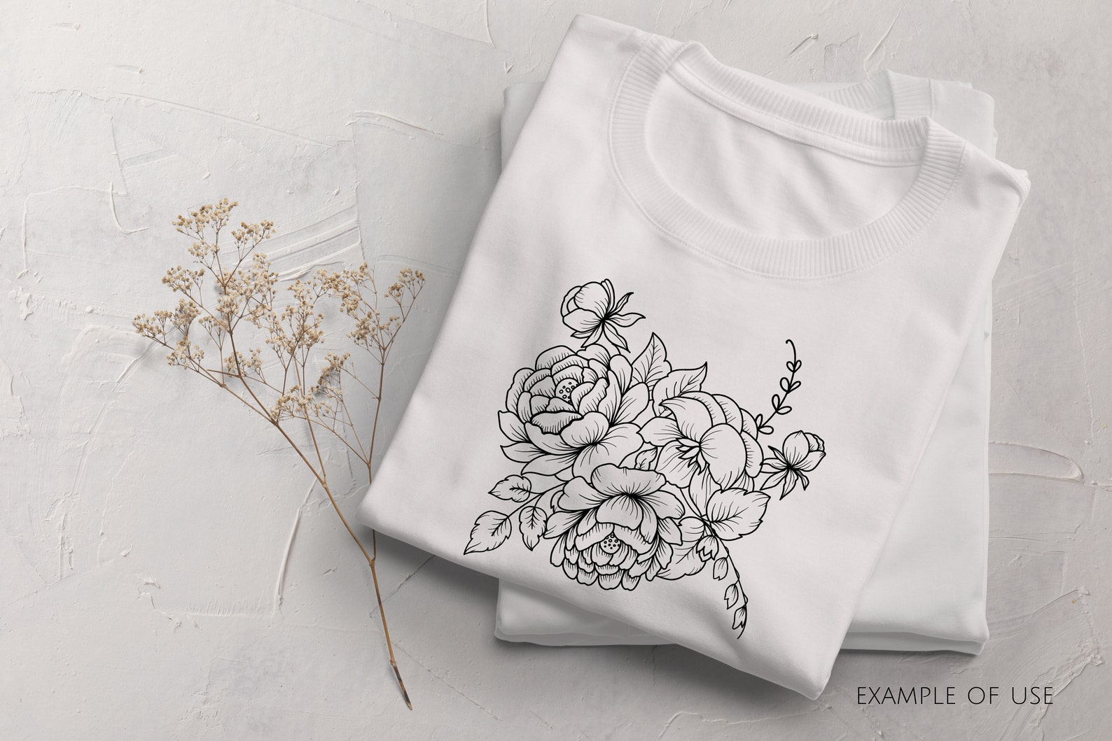 SVG Flowers SVG Bouquet Floral Arrangement Svg Line Art | Etsy