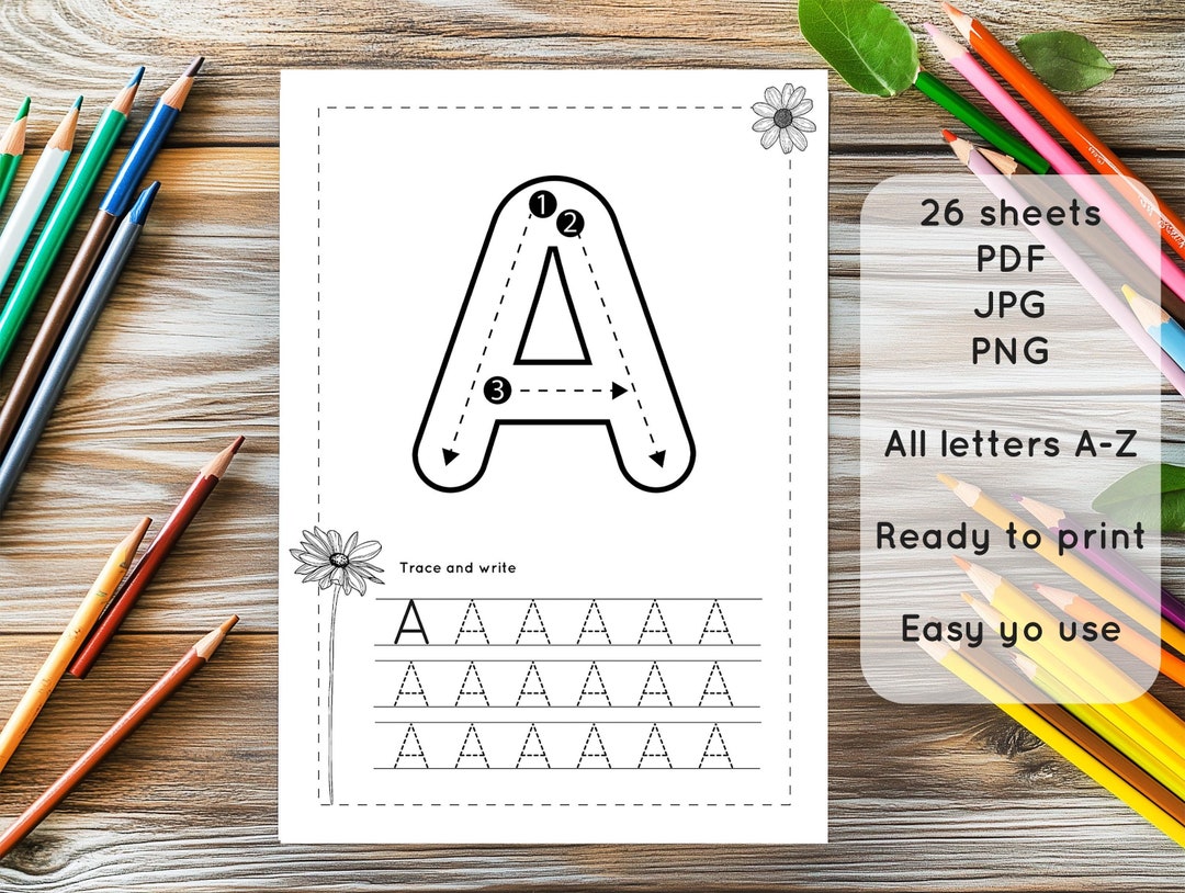 Printable Worksheets, 26 Letters Worksheets, Preschool Teaching ...