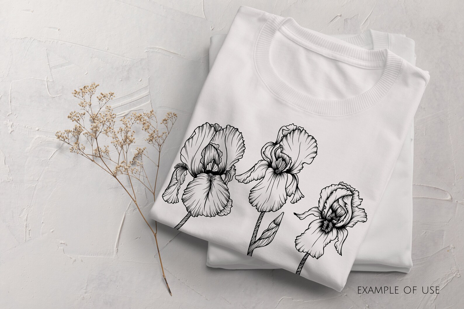 Line Art Flowers SVG - Iris SVG - Outline Flowers - Irises Flowers Svg ...