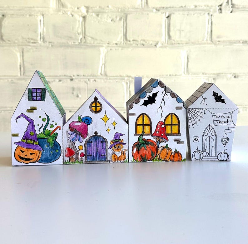 Printable Paper House Template | DIY Printable Coloring Craft ...