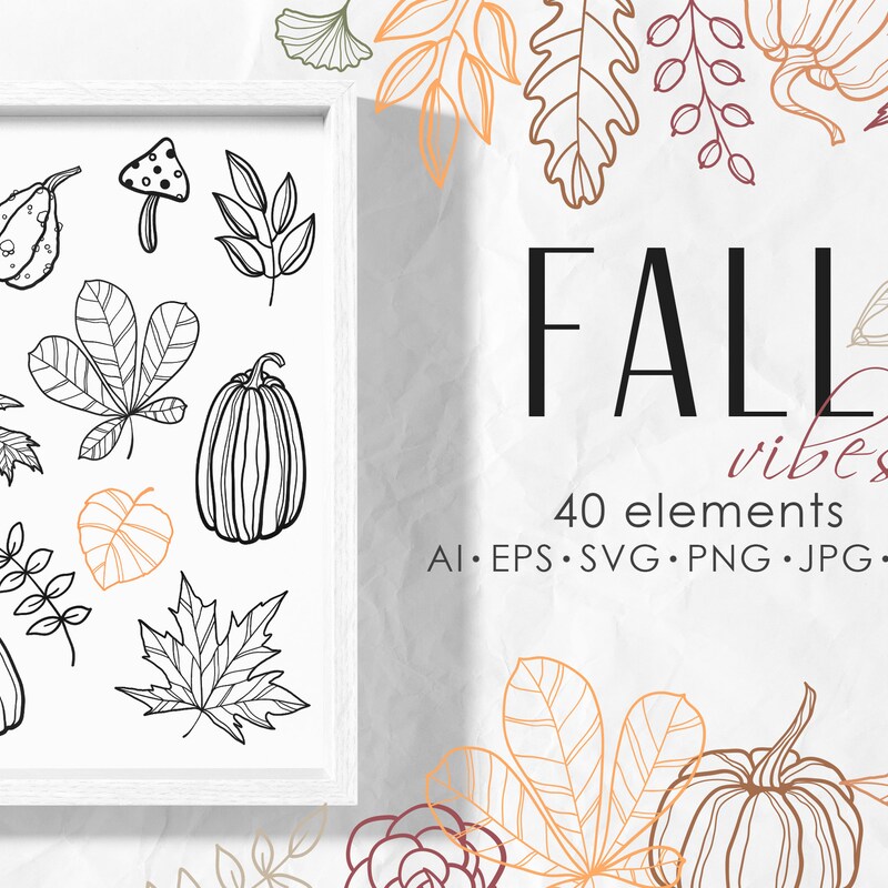 Fall Leaves Design - Etsy