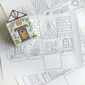 Printable Paper House Template | DIY Printable Coloring Craft ...