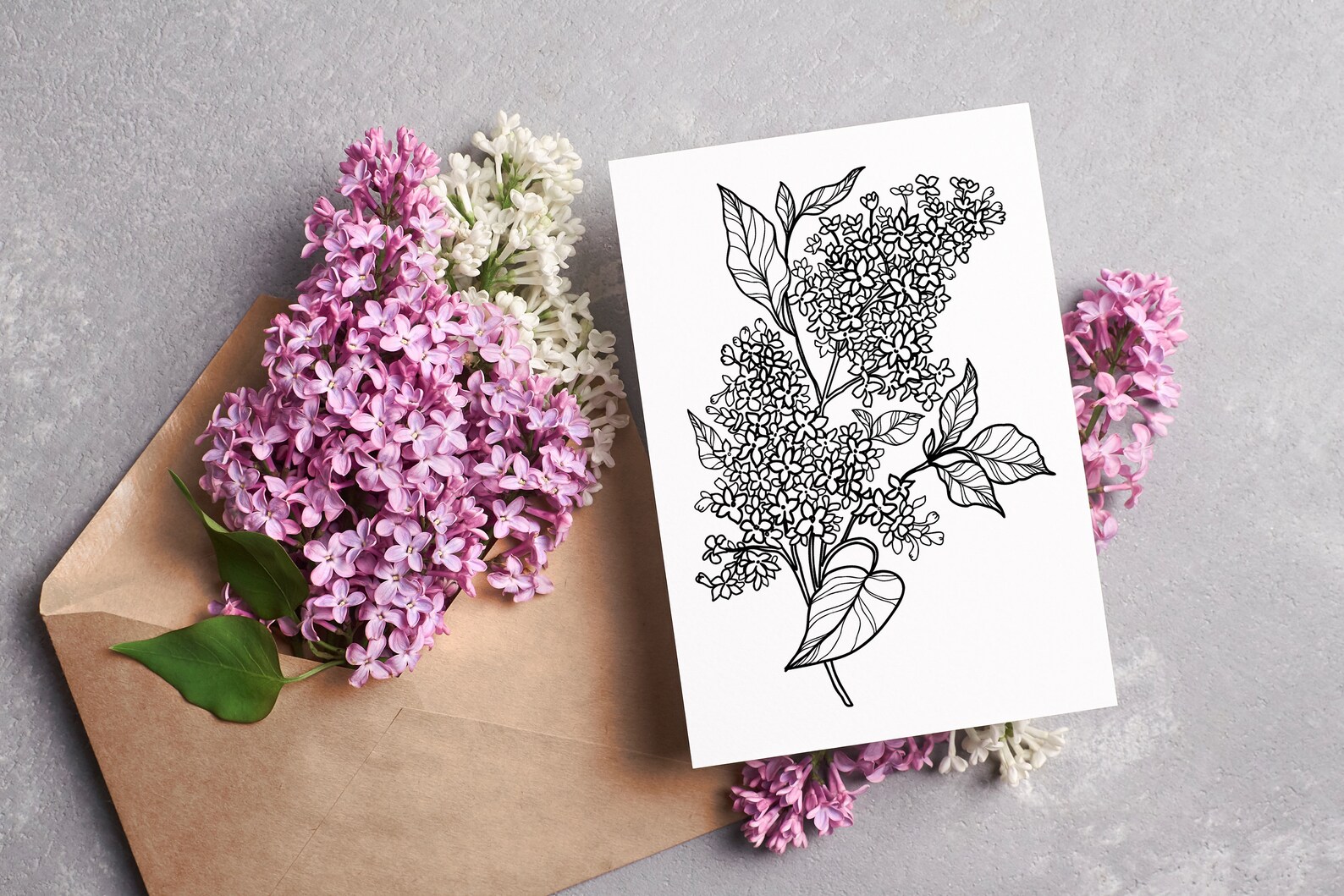Lilac Flowers Svg, Lilac Line Art Svg Flowers, Floral Svg Clipart - Etsy