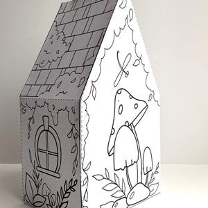 Printable Paper House Template | DIY Printable Coloring Craft ...