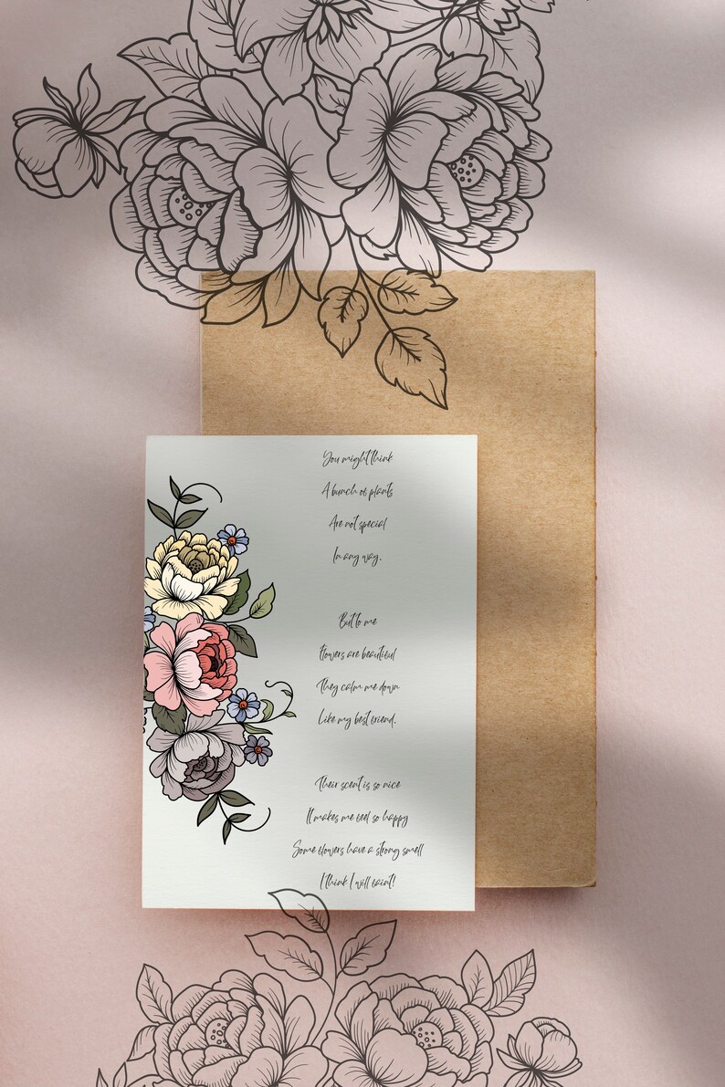 Flowers SVG Vintage Flowers Svg Roses Svg Printable | Etsy