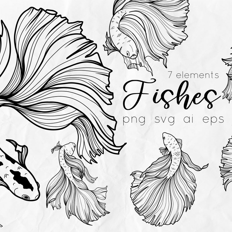 Fish Svg - Etsy