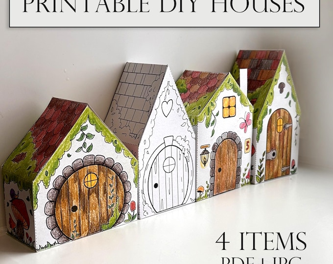 Paper Miniature House - Readymade - Paper Craft - Mini Dollhouse ...