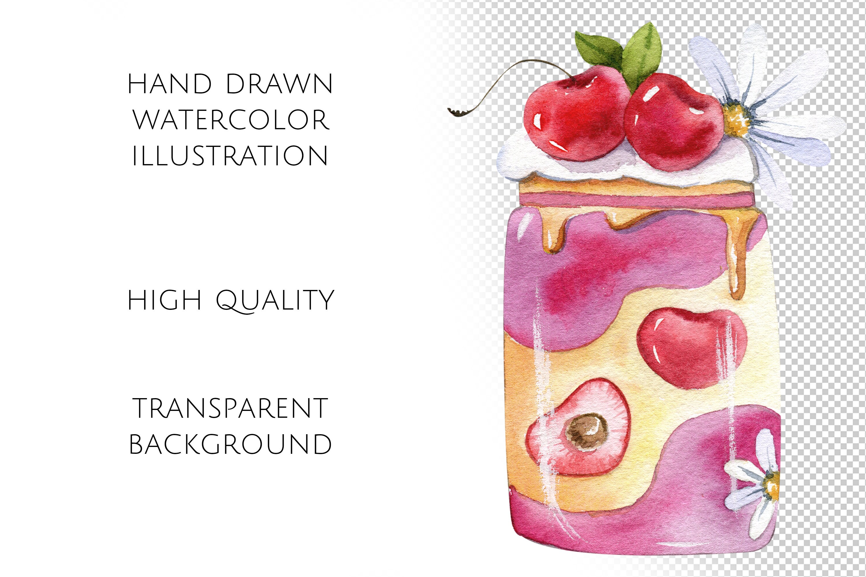 Watercolor Cake PNG Cupcake PNG Dessert Clipart Watercolor | Etsy UK