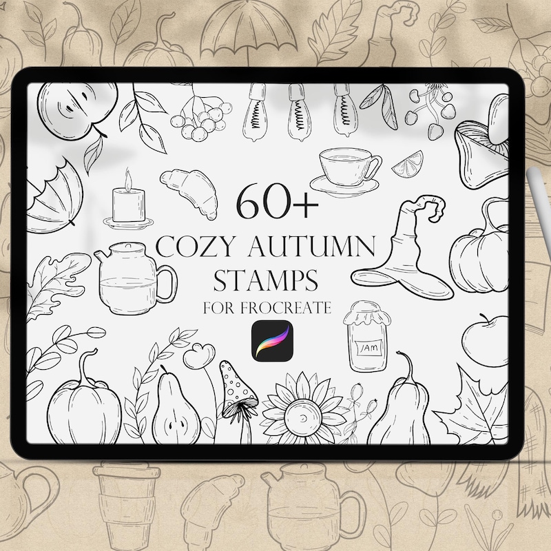 Line Art Autumn - Etsy