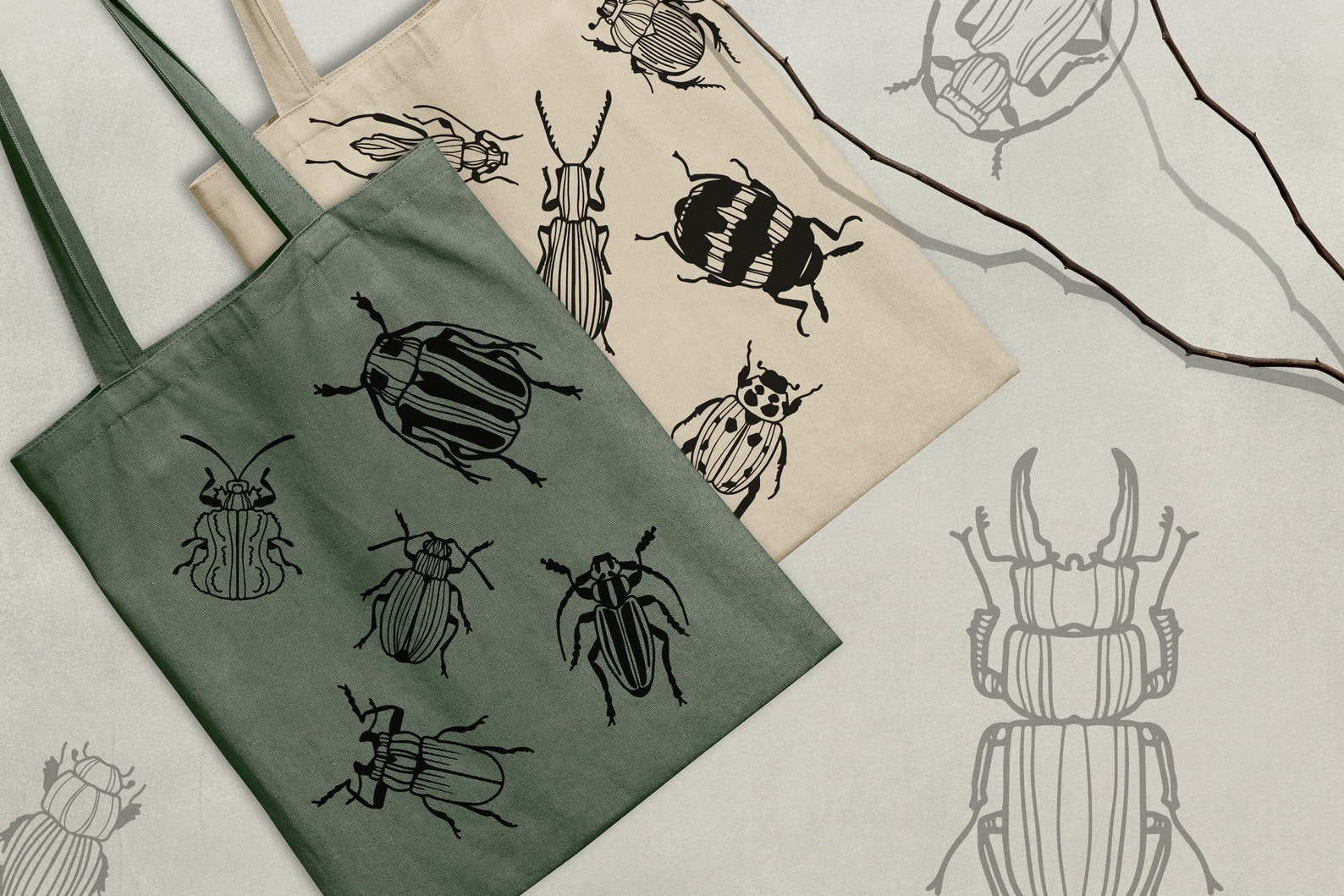 Bugs Procreate Stamps, Insects Brushes Procreate, Bug Stamps, Procreate ...
