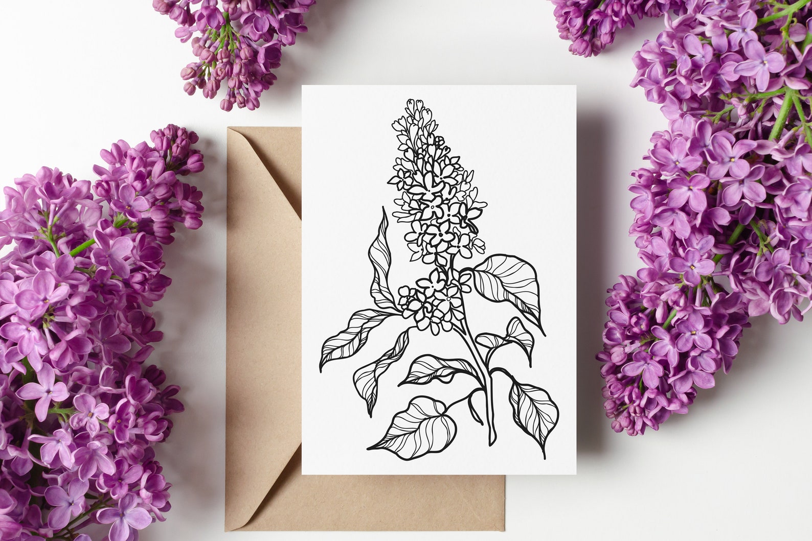 Lilac Flowers Svg, Lilac Line Art Svg Flowers, Floral Svg Clipart - Etsy
