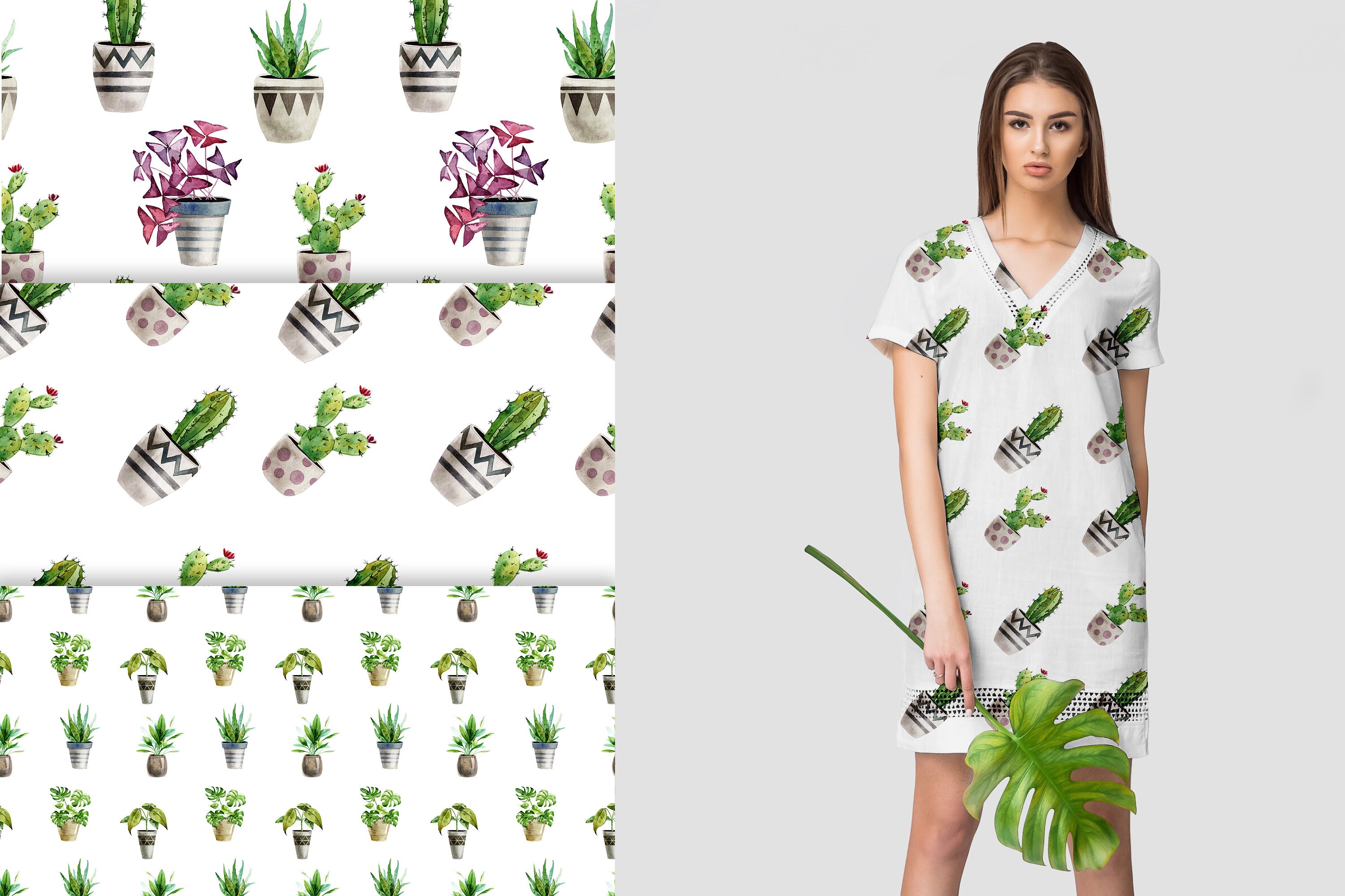 Watercolor Indoor Plants Clipart. House Greenery. Wedding | Etsy