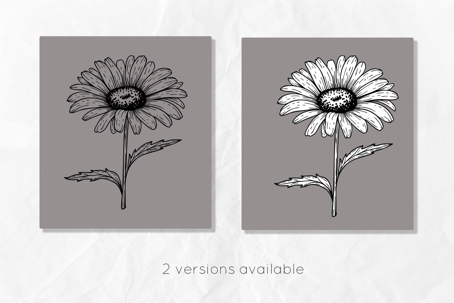 Daisies Line Art SVG, Outline Sunflowers SVG, Floral Svg, Daisy Clipart ...