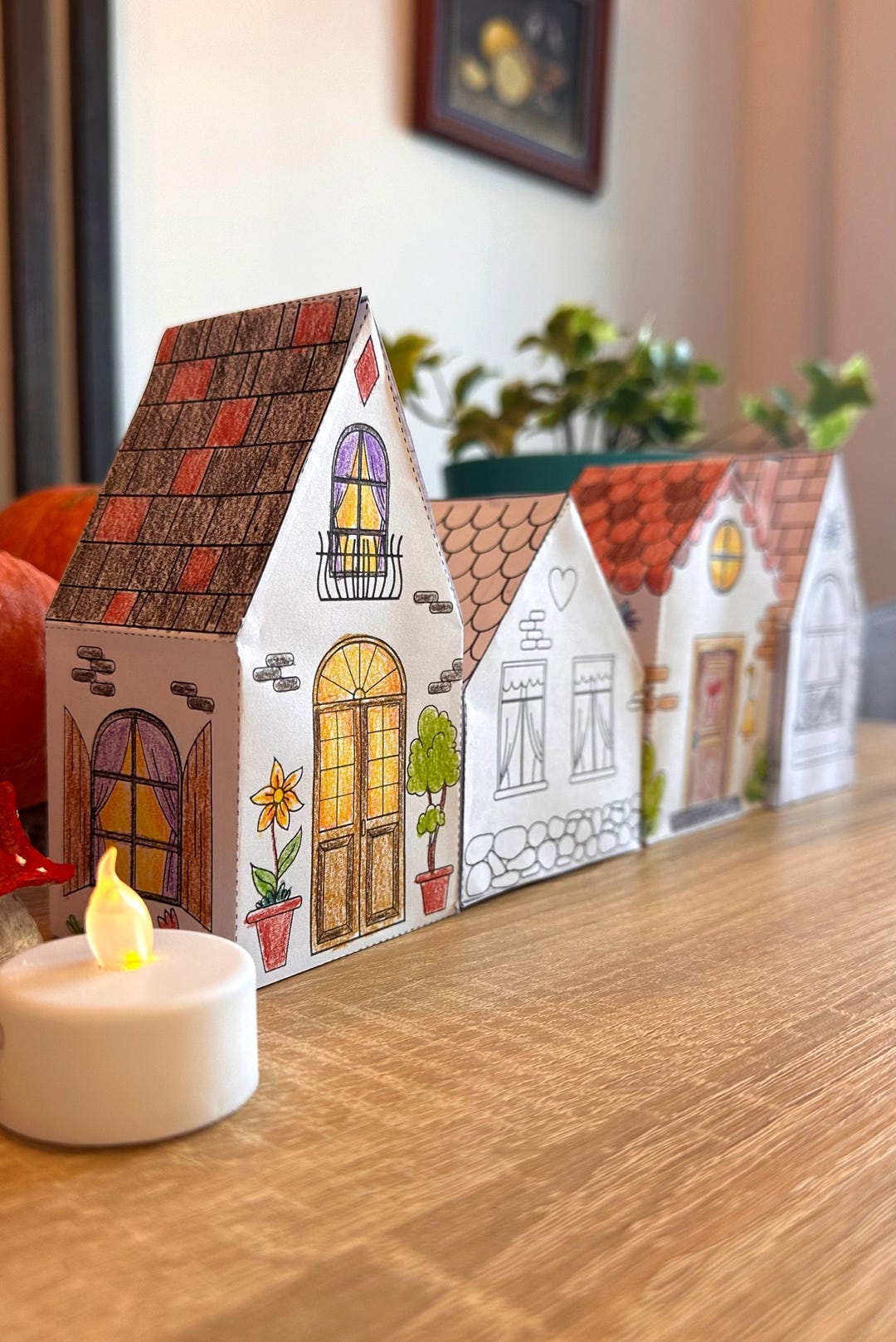Printable Paper House Template | DIY Printable Coloring Craft ...