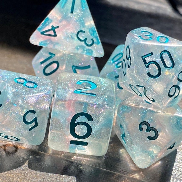 Clear Dice Set - Etsy