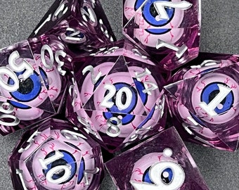 Floating Eye Liquid Core Dnd Dice Set Dungeons and Dragons - Etsy