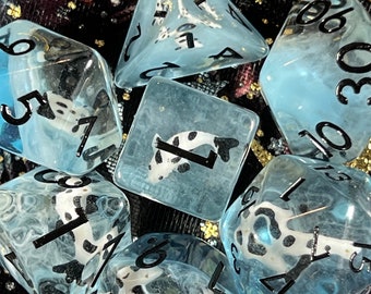 Sapphire Koi Fish Dnd Dice Set for Dungeons and Dragons D20 TTRPG ...