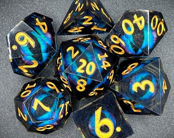 Floating Eye Liquid Core Dnd Dice Set Dungeons and Dragons - Etsy