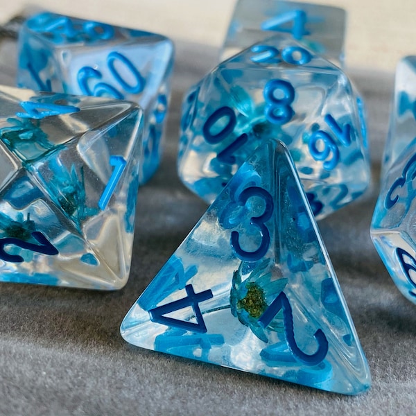 Clear Dice Set - Etsy