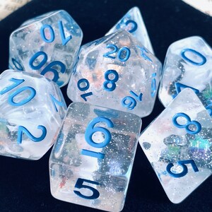 Snowfall Dnd Dice Set for Dungeons and Dragons | D20 TTRPG Polyhedral ...