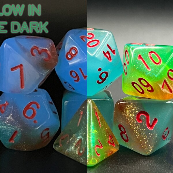 Glowing Dice - Etsy