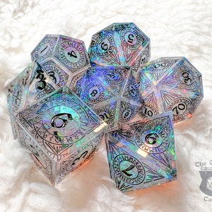 Rune Light Dnd Dice Set for Dungeons and Dragons | D20 TTRPG Polyhedral ...