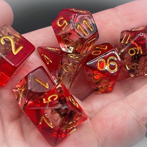 War Axe Dnd Dice Set | D20 TTRPG Polyhedral Dice | Axe Charm Inside! - Etsy