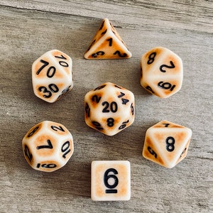 ANCIENT BONE Dnd Dice Set for Dungeons and Dragons Faux Bone - Etsy