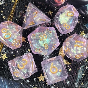 Luminant Pearl Dnd Dice Set for Dungeons and Dragons | D20 TT RPG ...
