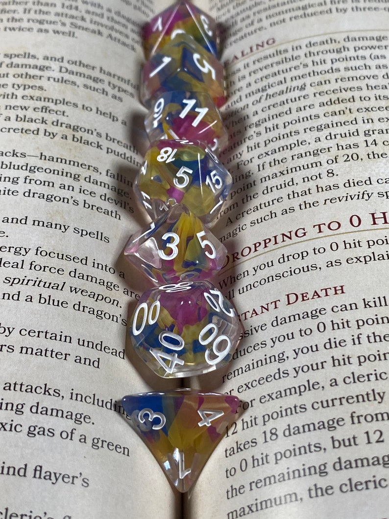 Spell Song Dnd Dice Set for Dungeons and Dragons | D20 TTRPG Polyhedral ...