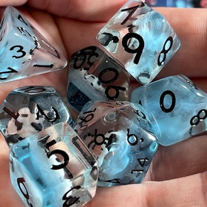Moonlit Koi Fish Dnd Dice Set for Dungeons and Dragons D20 TTRPG ...