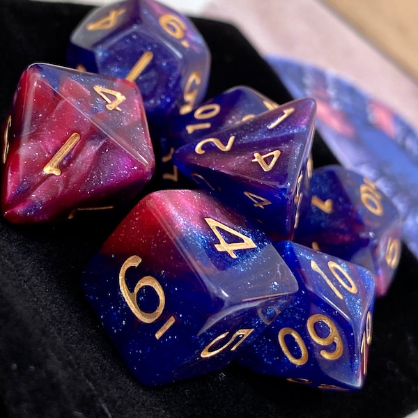 Dice Set Galaxy - Etsy