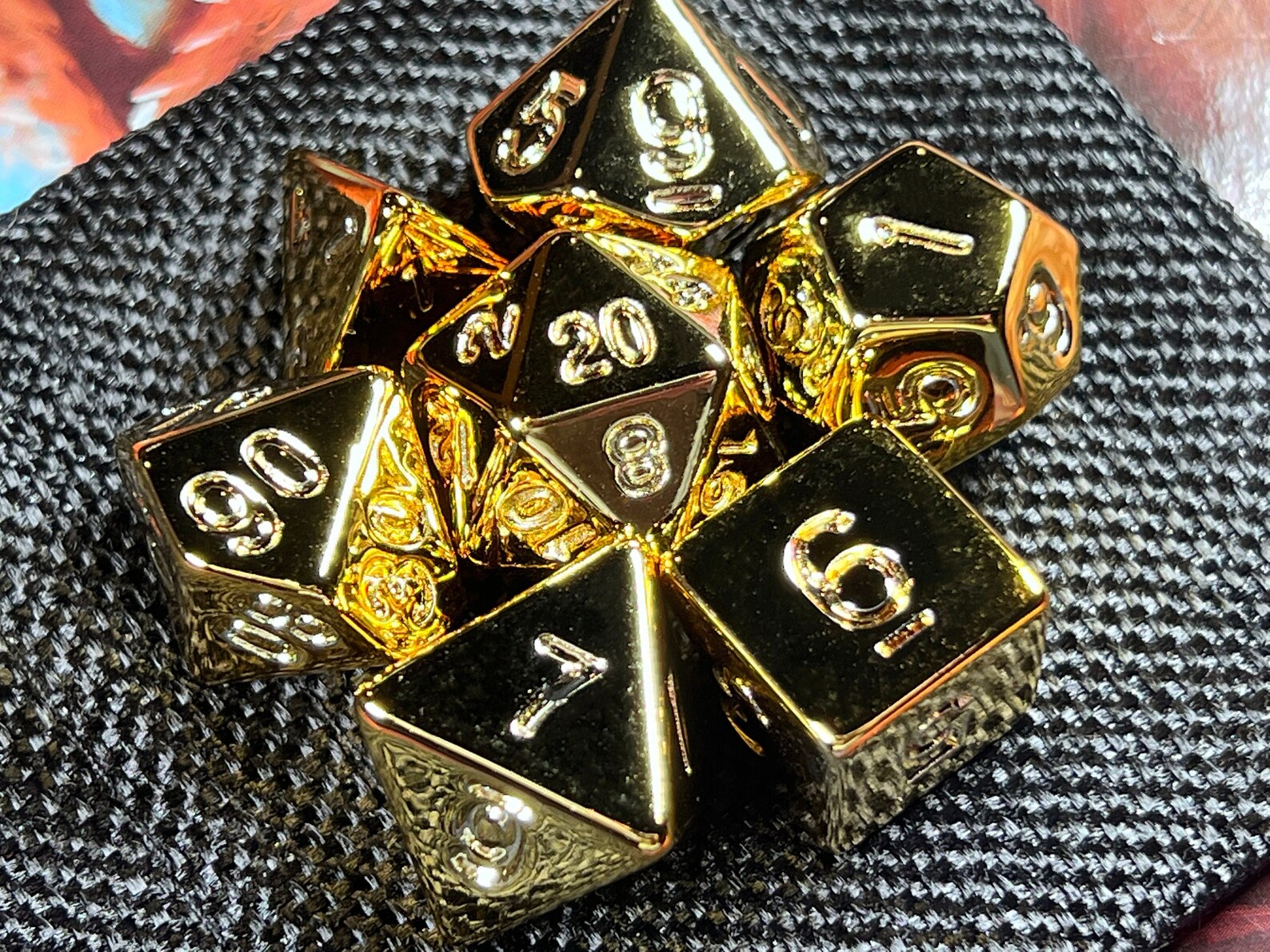 Gold Chrome Dnd Dice Set for Dungeons and Dragons | D20 TT RPG ...