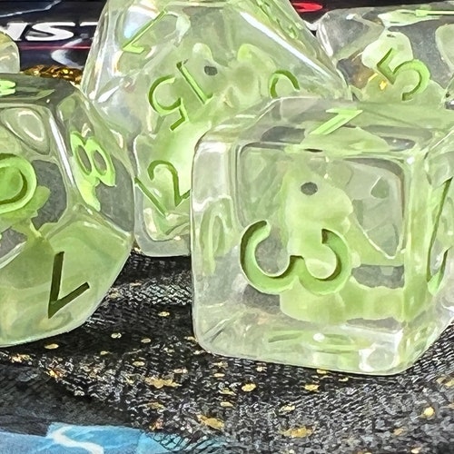 Pink Baby Dinosaur Dnd Dice Set for Dungeons and Dragons D20 - Etsy