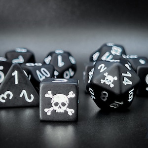 Black Flag Exclusive 11 Piece Dnd Dice Set | Pirate Dungeons & Dragons ...