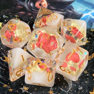 Red Turtle Dnd Dice Set for Dungeons and Dragons | D20 TTRPG Polyhedral ...