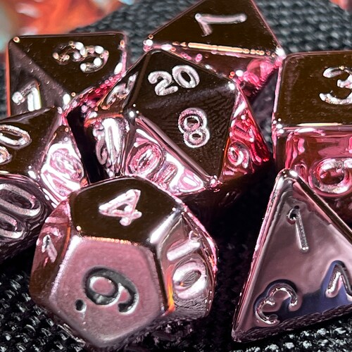 Gold Chrome Dnd Dice Set for Dungeons and Dragons D20 TT RPG - Etsy