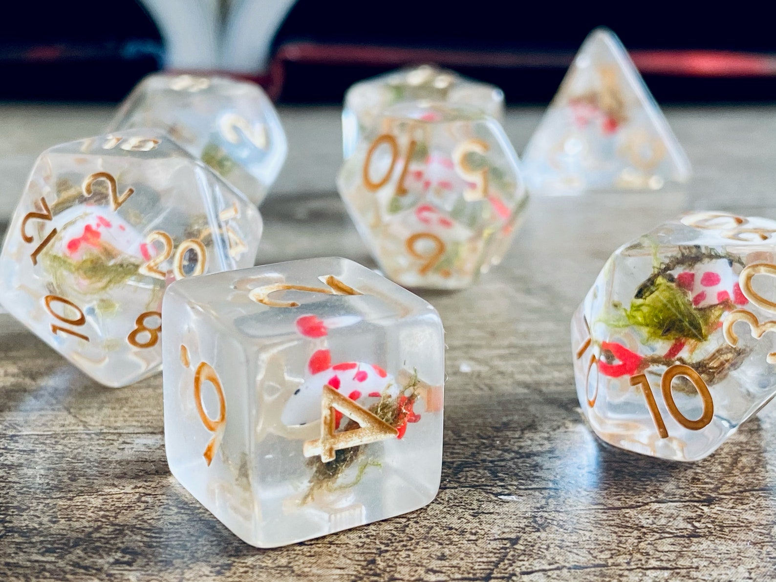 Koi Fish Dnd Dice Set for Dungeons and Dragons D20 TTRPG - Etsy