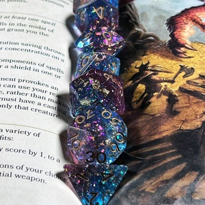 Cosmic Storm Dnd Dice Set for Dungeons and Dragons | D20 TT RPG ...